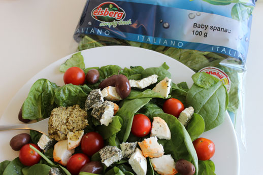 Salata cu spanac, rosii, masline, branza - GetFIT, cultura wellness din ...